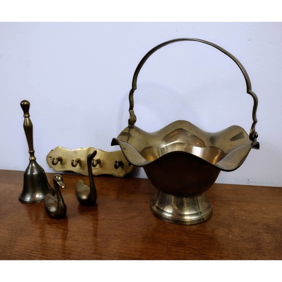 Accents | Vintage Solid Brass Bundle Lot Mid Century Accent Home Decor ...
